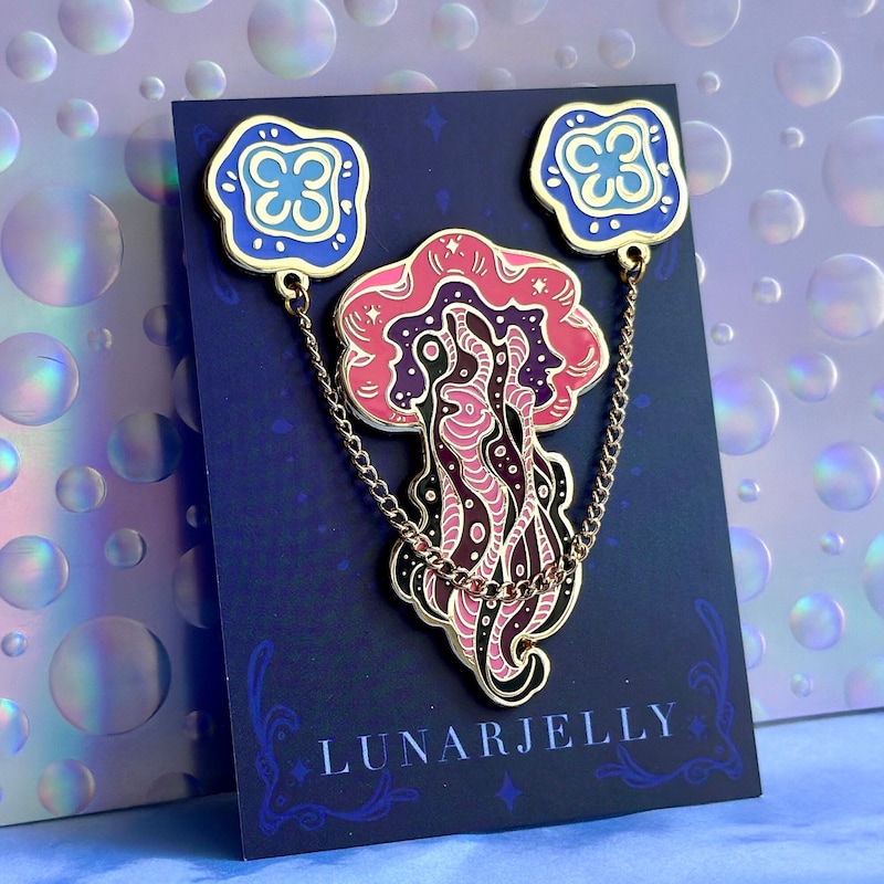 Jellyfish Pin - Etsy