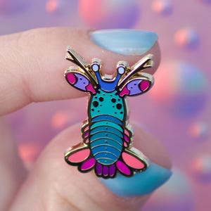 Mantis Shrimp Mini Enamel Pin - Etsy