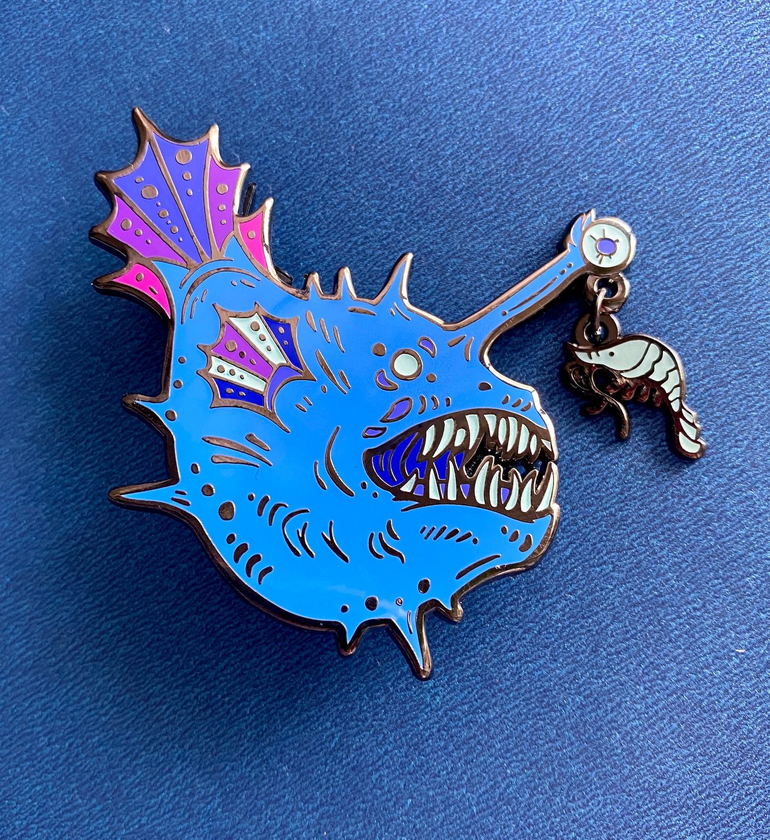Spooky Sea Creature Enamel Pins Glow in the Dark Pins - Etsy