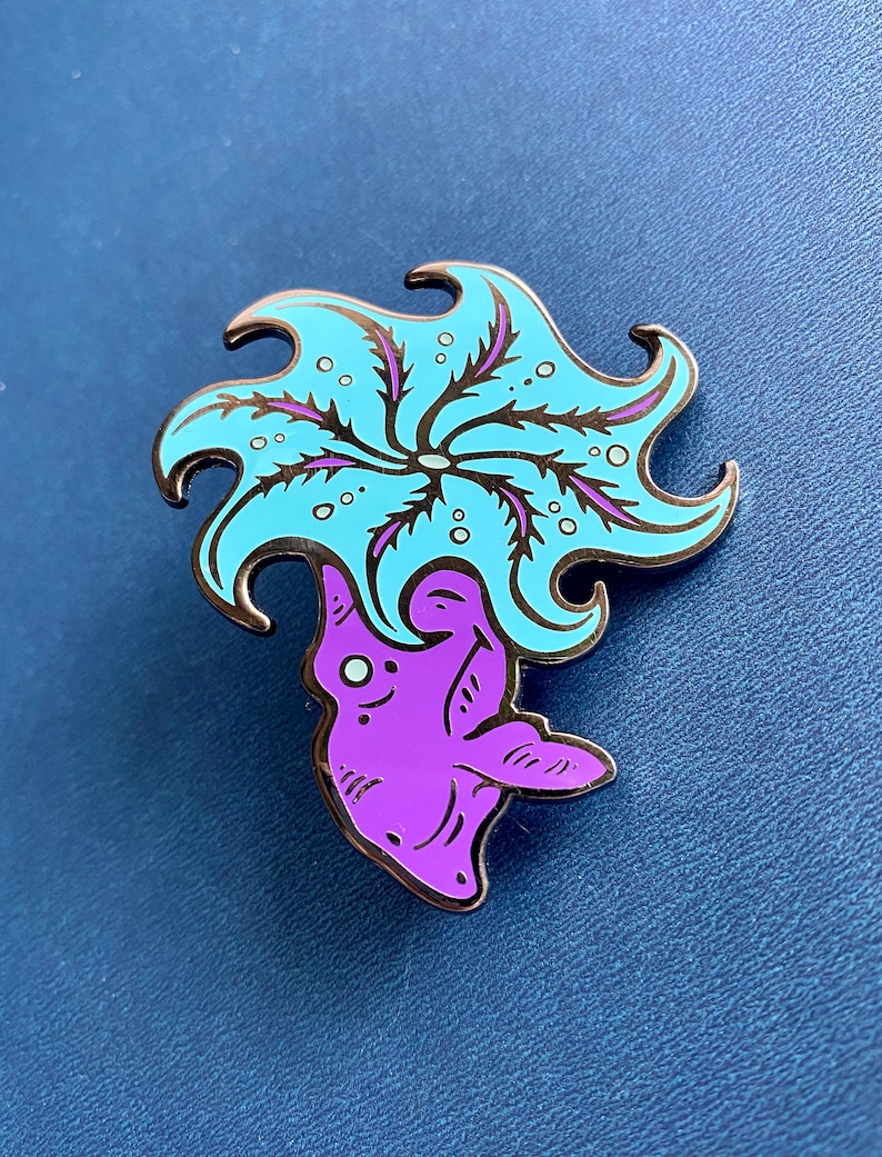 Spooky Sea Creature Enamel Pins Glow in the Dark Pins - Etsy