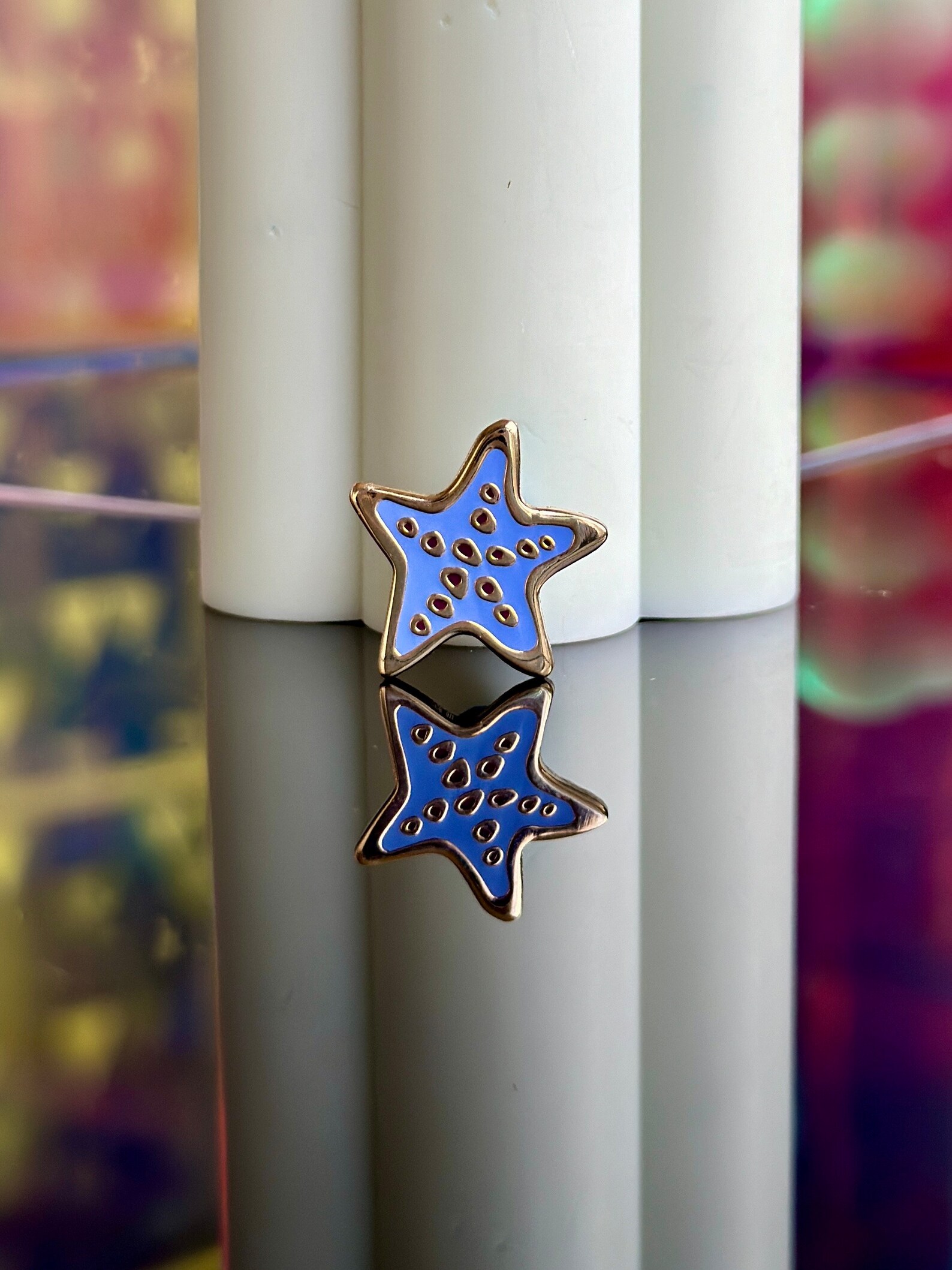Sunfish Enamel Pin Set, With Sea Bunny and Star Fish Mini Accent Pins ...