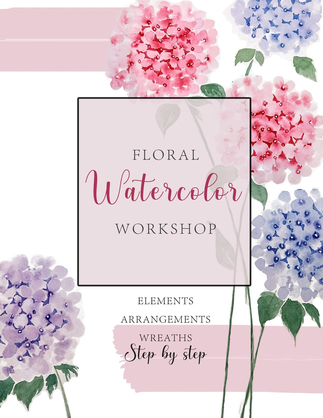 Spring Floral Watercolor Workshop PDF | Step-by-step Floral Watercolor ...