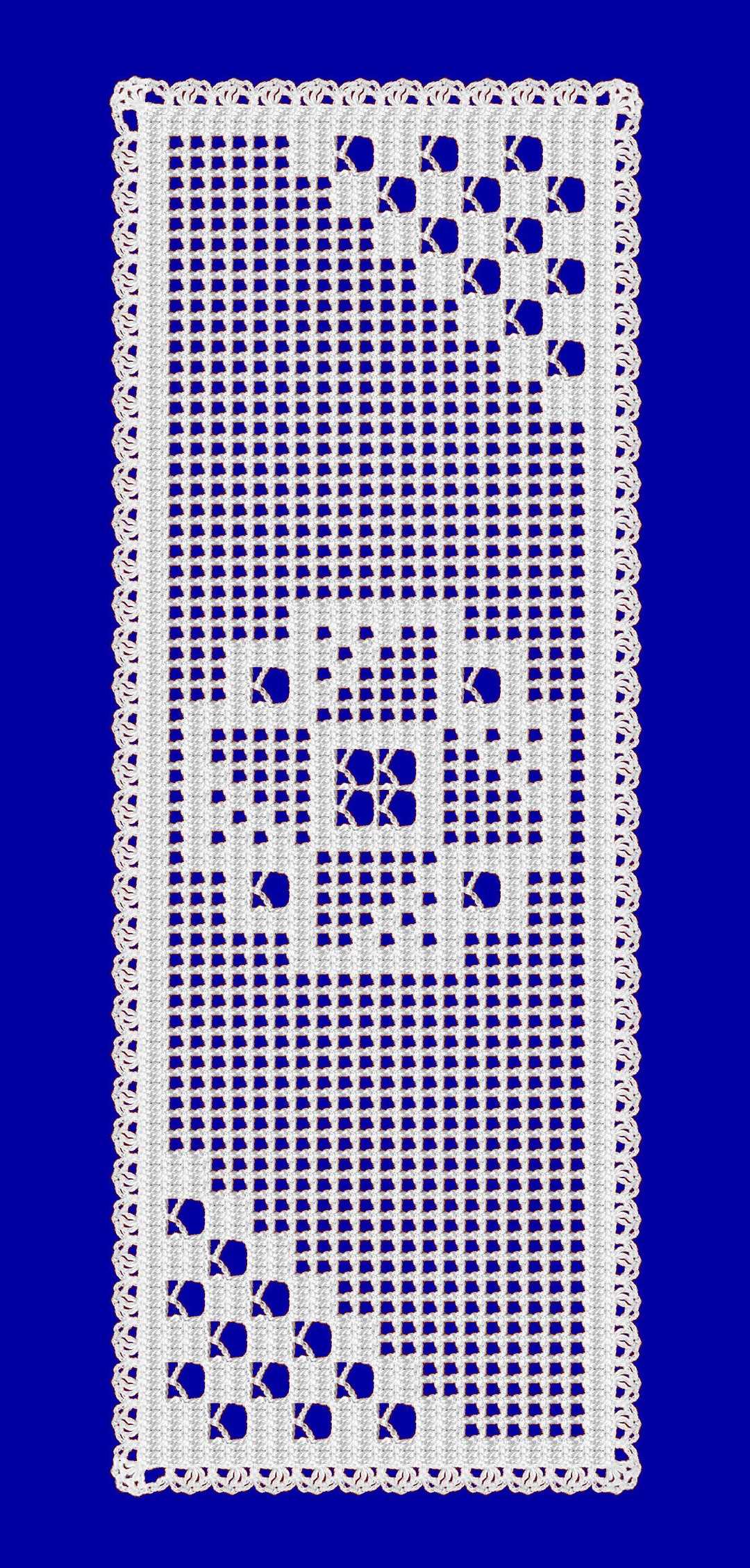 Angles Filet Crochet Table Runner Pattern: Beginner-friendly (PDF ...