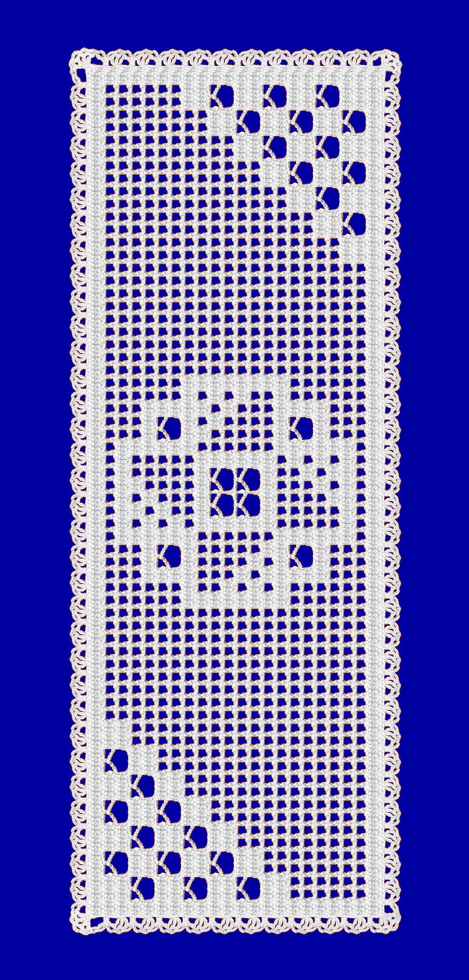 Angles Filet Crochet Table Runner Pattern: Beginner-friendly (PDF ...