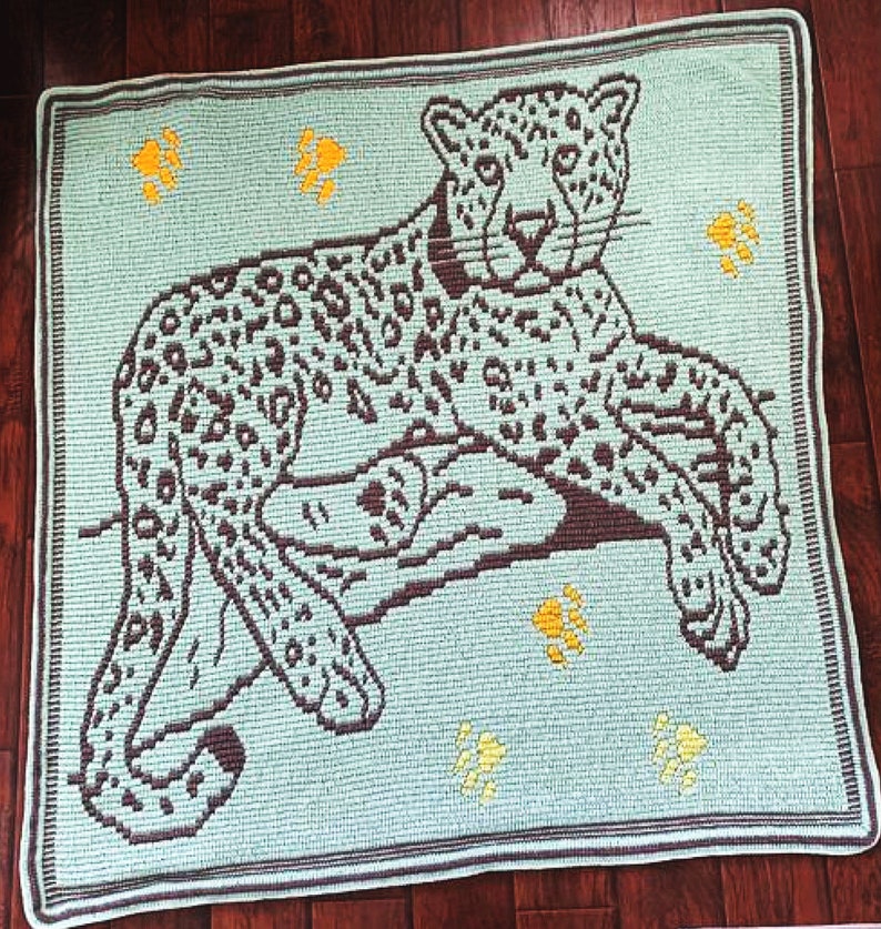 Loveprints Wildcat Blanket Overlay Mosaic Crochet Pattern and Chart ...