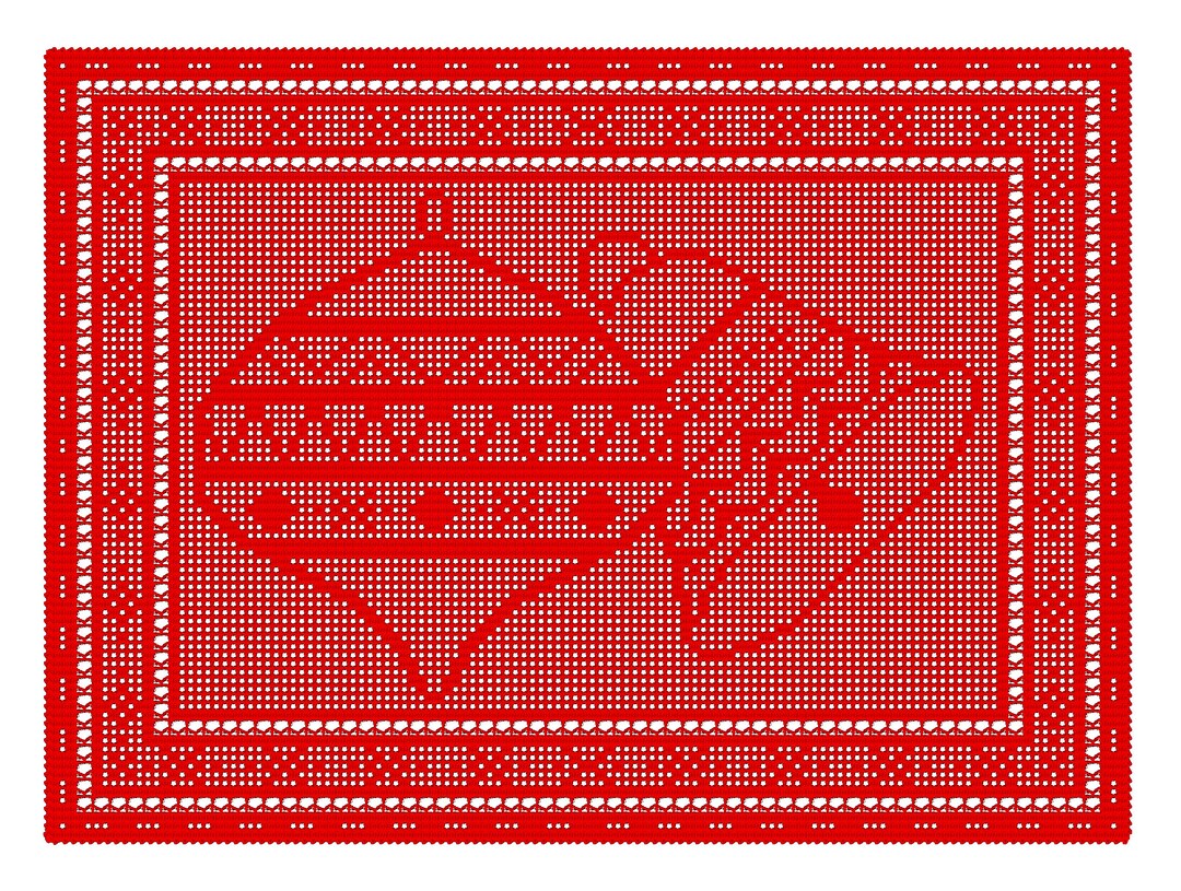 Instant Download Crochet Pattern, Christmas Ornament Table Topper ...