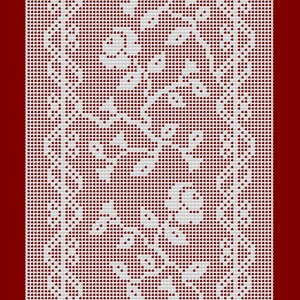 Birds & Roses Filet Crochet Table Runner Pattern (digital Download) - Etsy