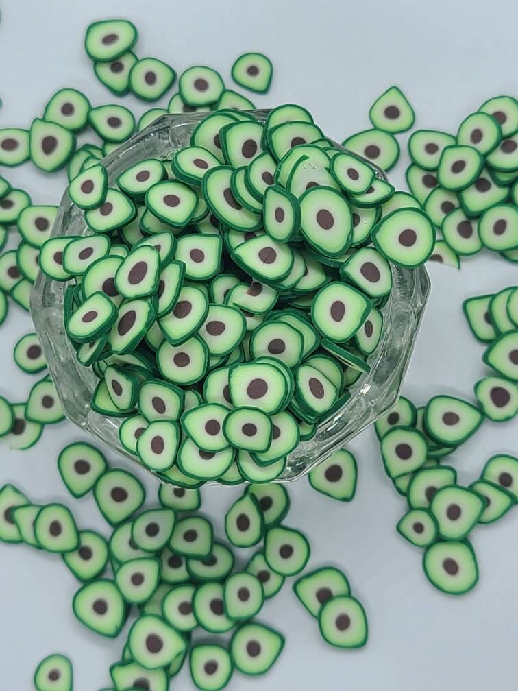 Polymer Clay Avocado Slices | Craft Sprinkles - Etsy