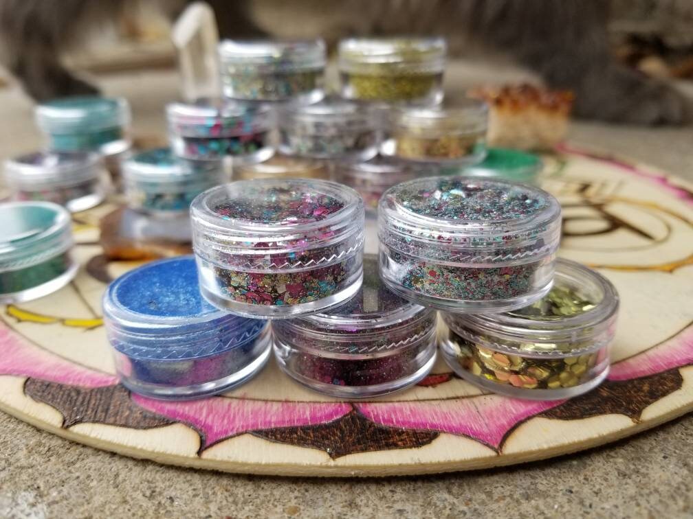 Biodegradable Glitter Sample Pack Pick Your Size and Color. | Etsy