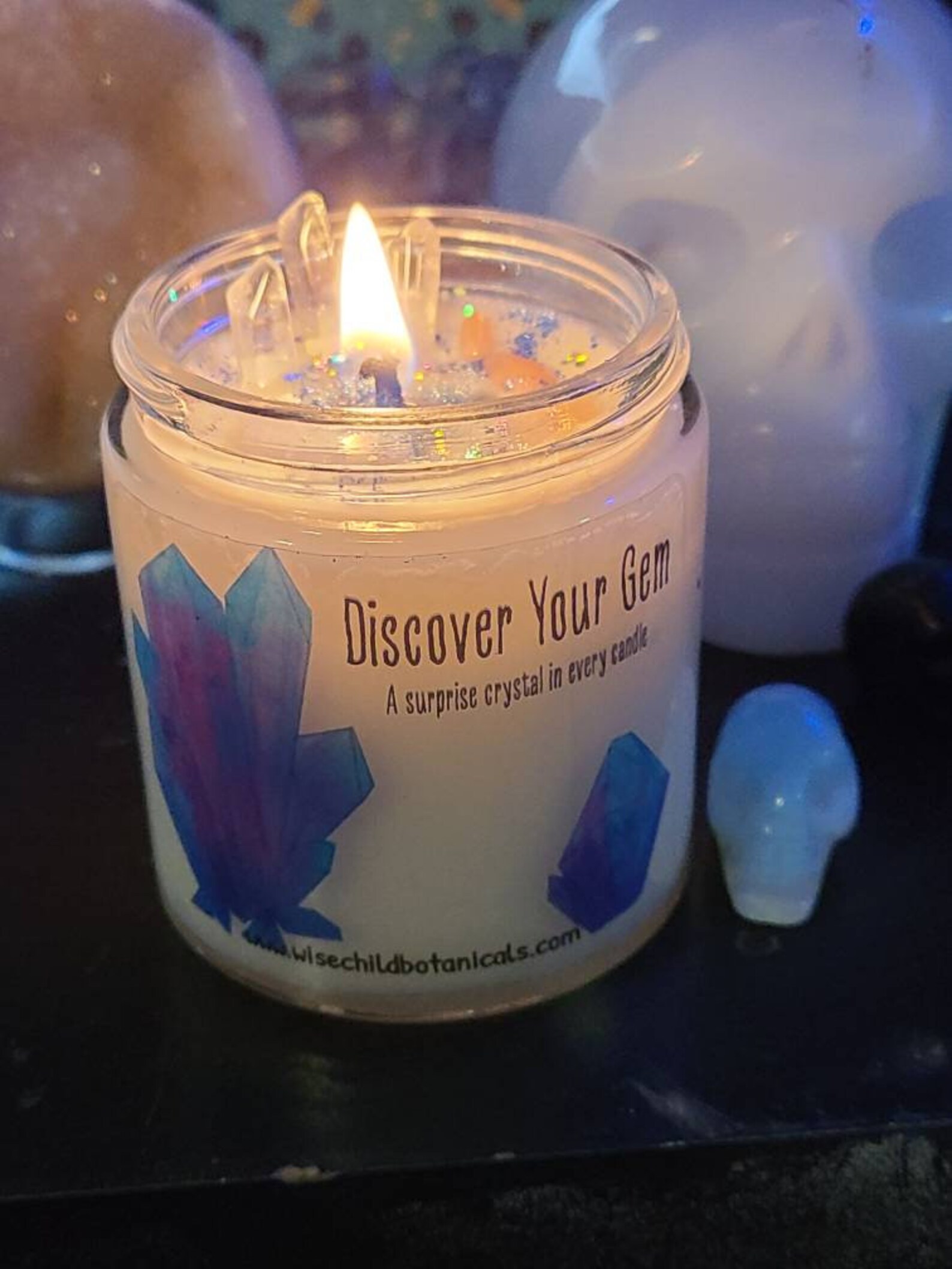 Hidden Gem Candle. DISCOVER YOUR GEM. Hidden Crystal Candle. A - Etsy