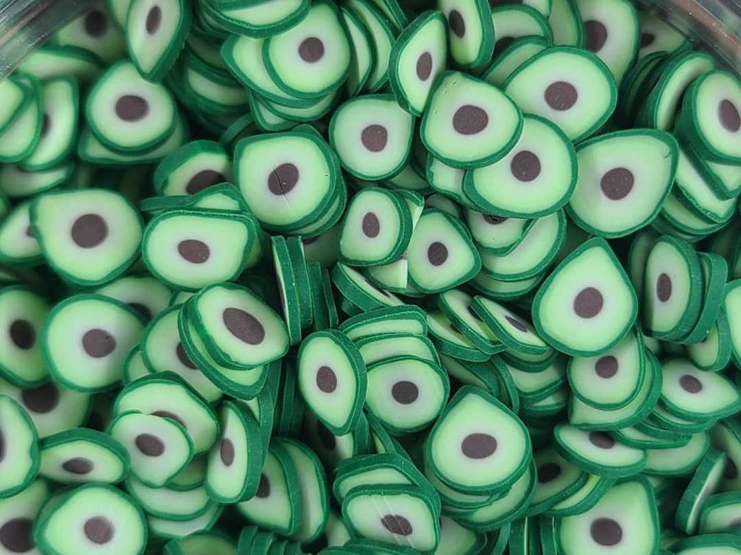 Polymer Clay Avocado Slices | Craft Sprinkles - Etsy