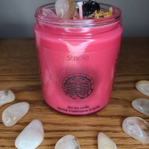 Zodiac Candle. Scorpio Candle. Meditation Candle - Etsy
