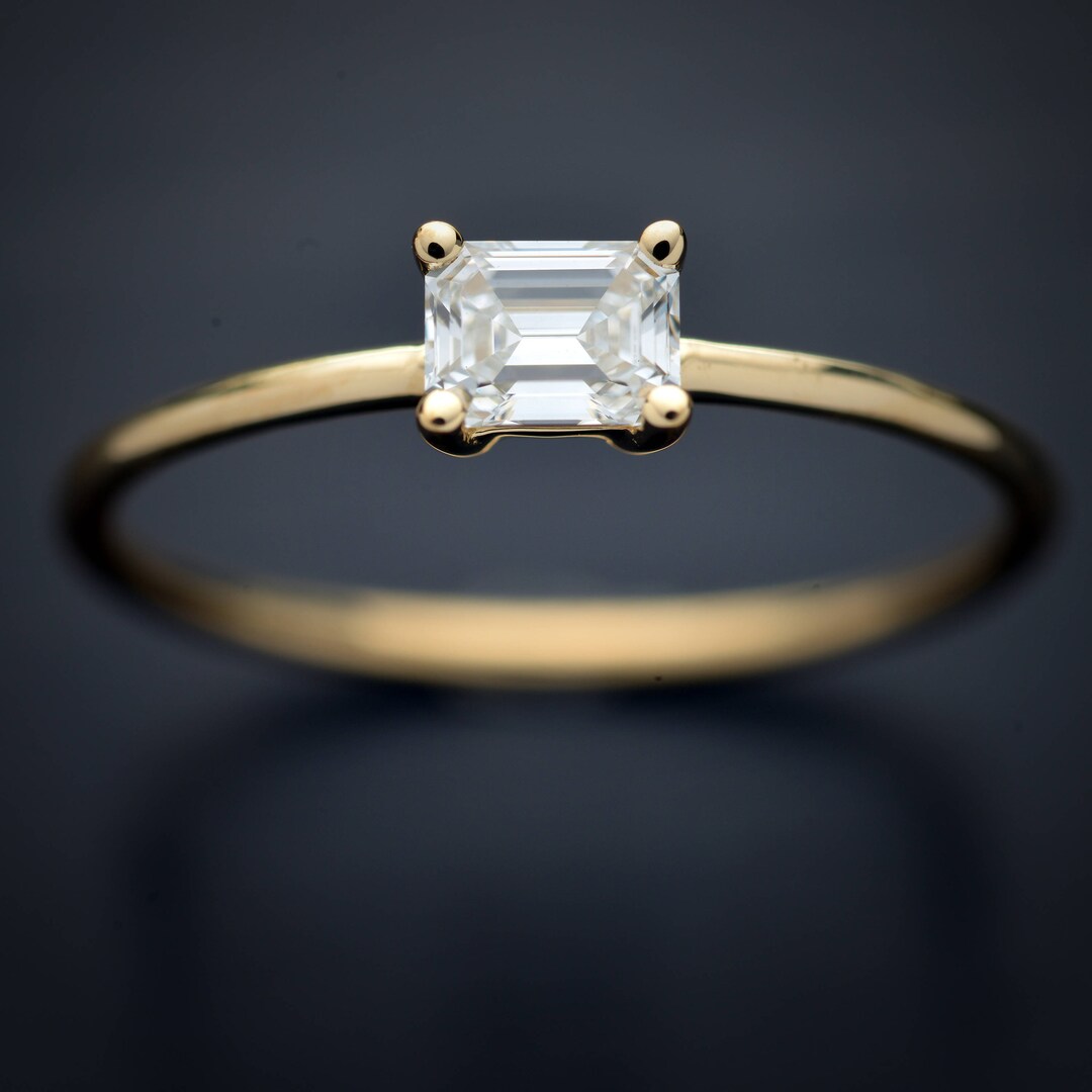 14kt Yellow, Pink or White Gold Solitaire With a .50 Lab Grown Diamond ...