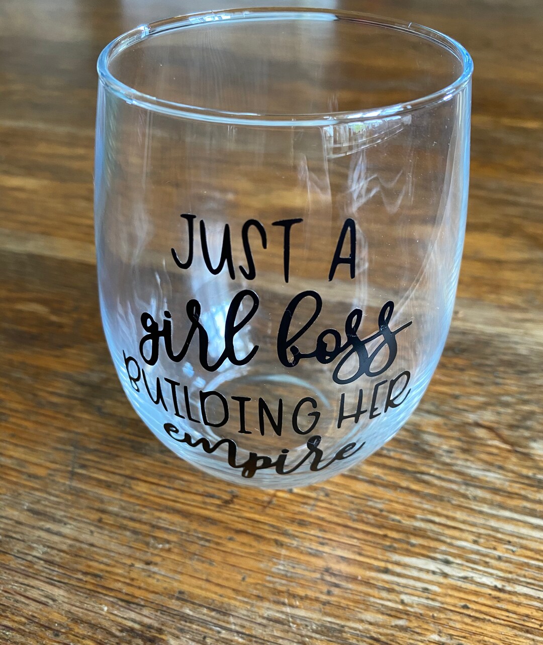 Girl Boss Wine Glass Girl Boss Gifts Wine Glass for - Etsy