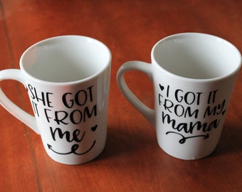 Matching Mother Daughter Cups - Etsy