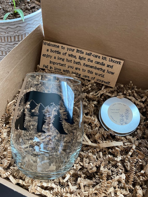 Nature Self Care Box Wine Gift Box Gifts for Nature Friends | Etsy