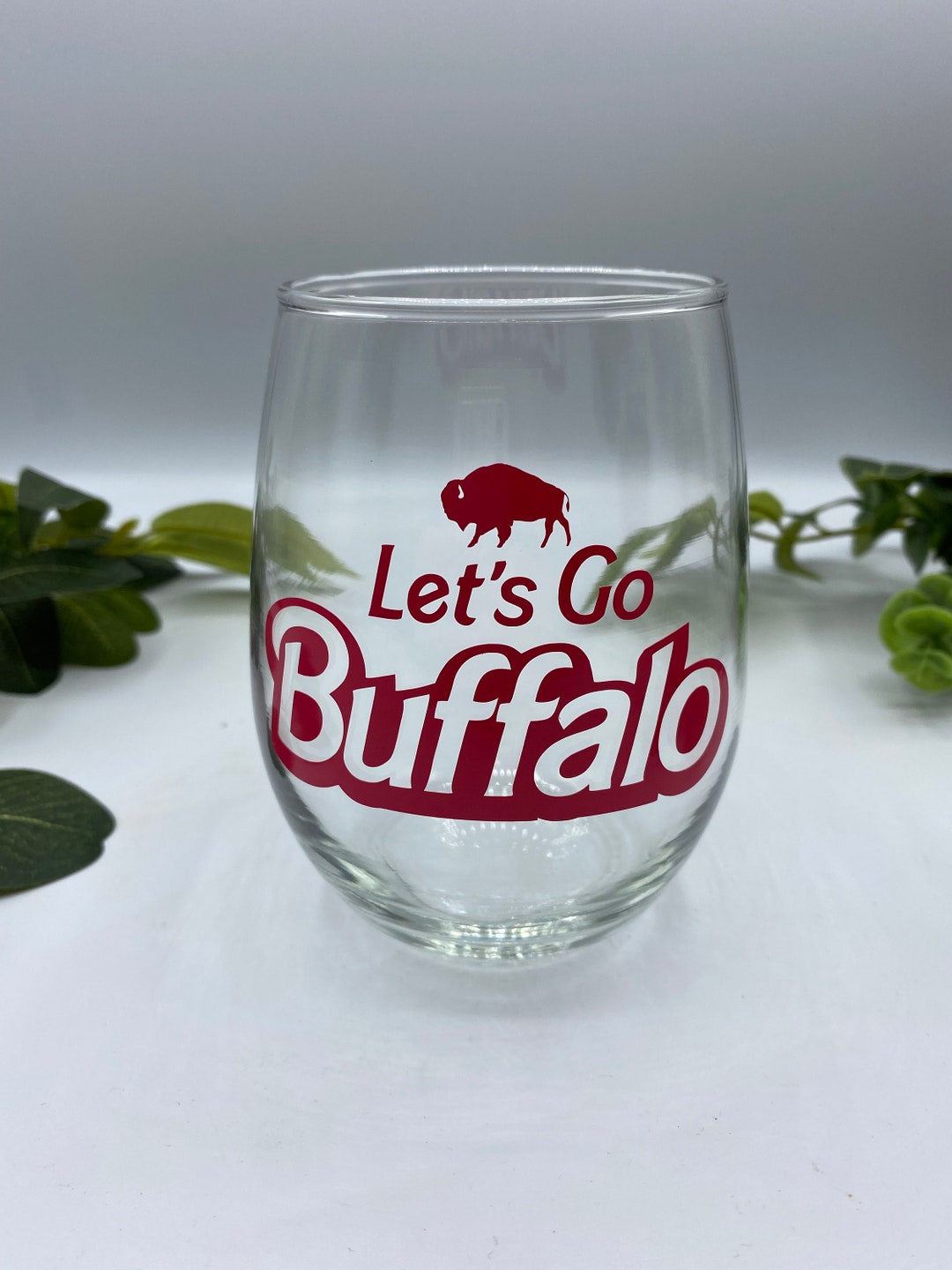 Buffalo Barbie Girl Wine Glass, Buffalo Barbie Wine Glass - Etsy