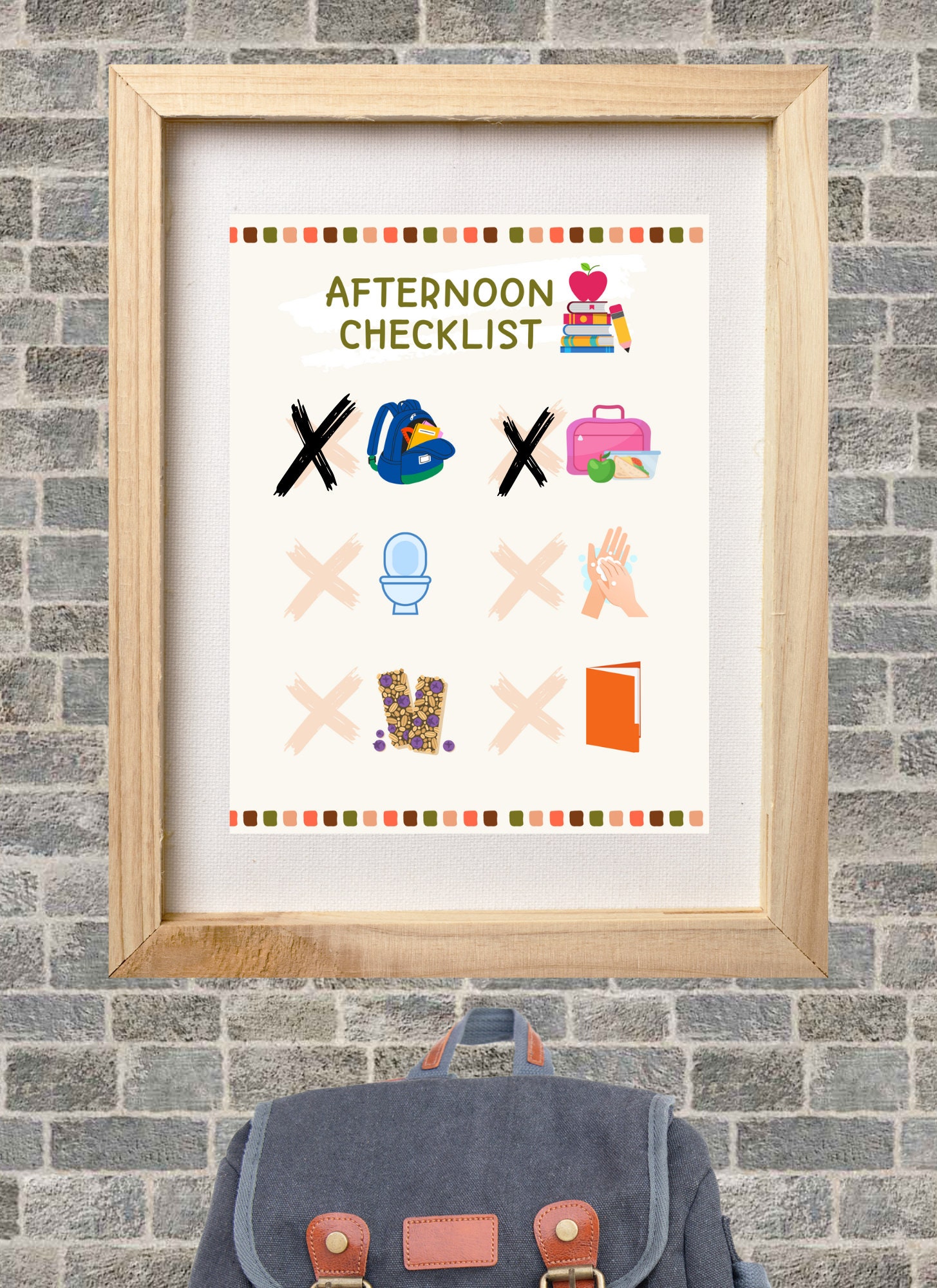 Afternoon Routine for Kids | After School Checklist | Printable ...