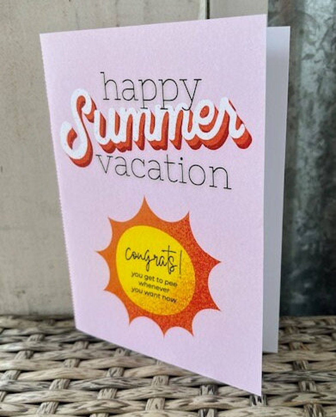 Printable Teacher Card | Printable End of School Gift | Digital Funny ...