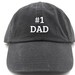 Number One Dad Hat - #1 Dad Hat - Father's Day Gift - Gifts for Men - Etsy