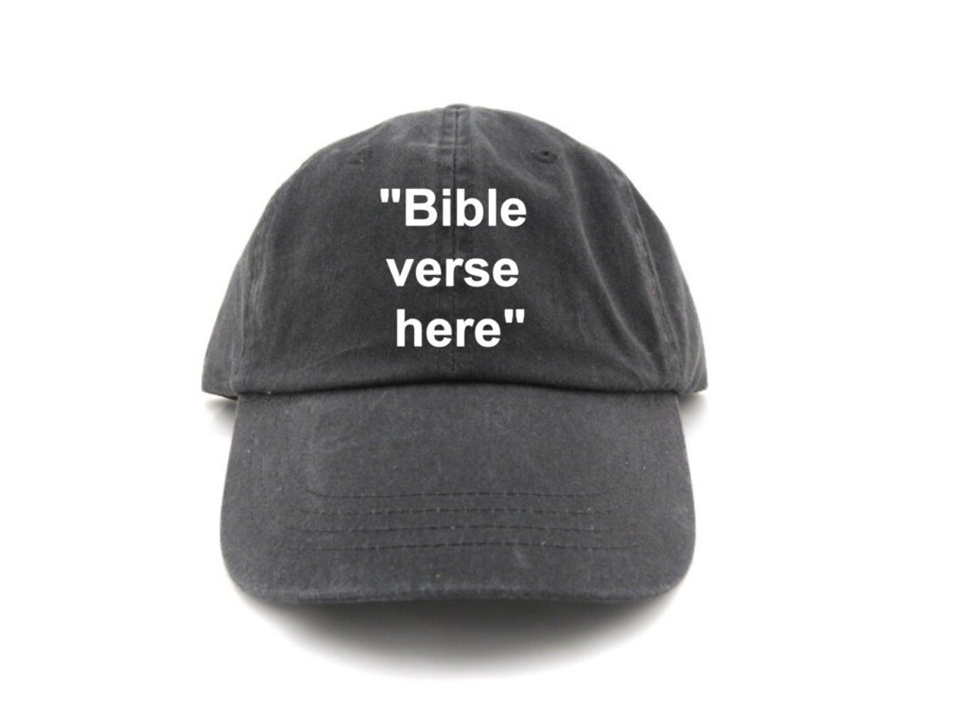 Custom Hat - Bible Verse Custom Hat - Christian Hat - Christian Custom ...