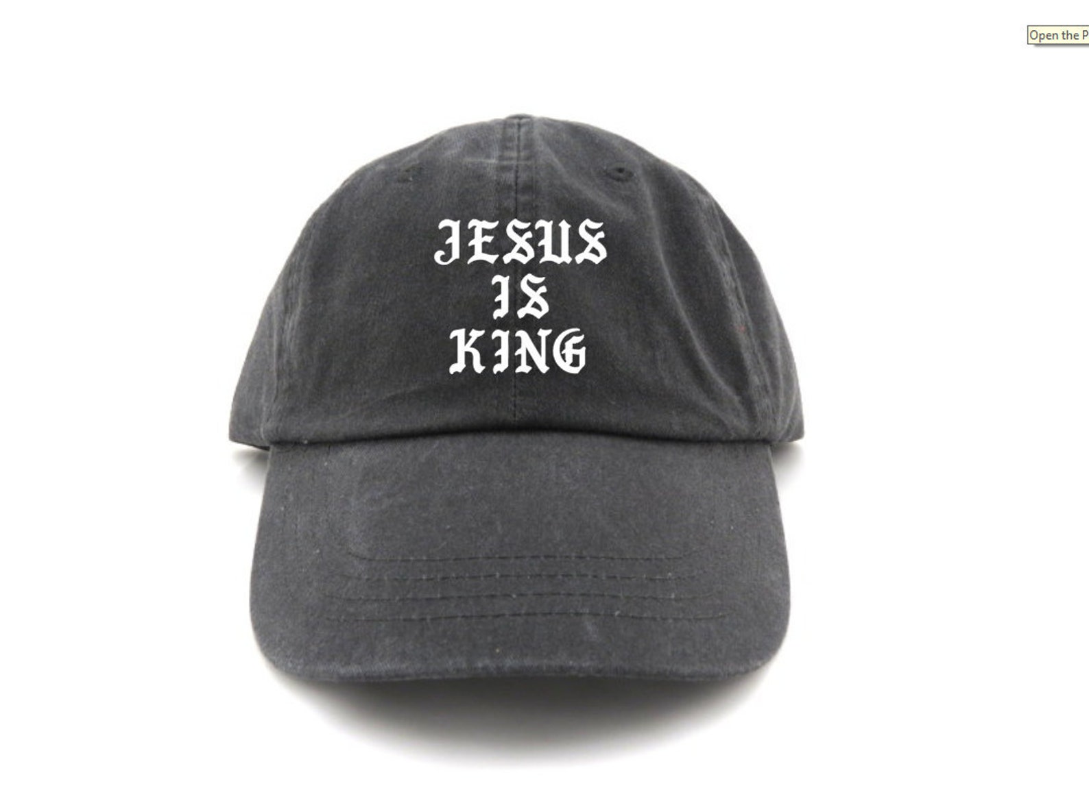 Jesus is King Hat Dad Hat Christian Hat Christian Gift - Etsy