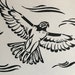 Red Tailed Hawk Print, Handmade Art, Linocut Prints, Printmaking, Gifts ...