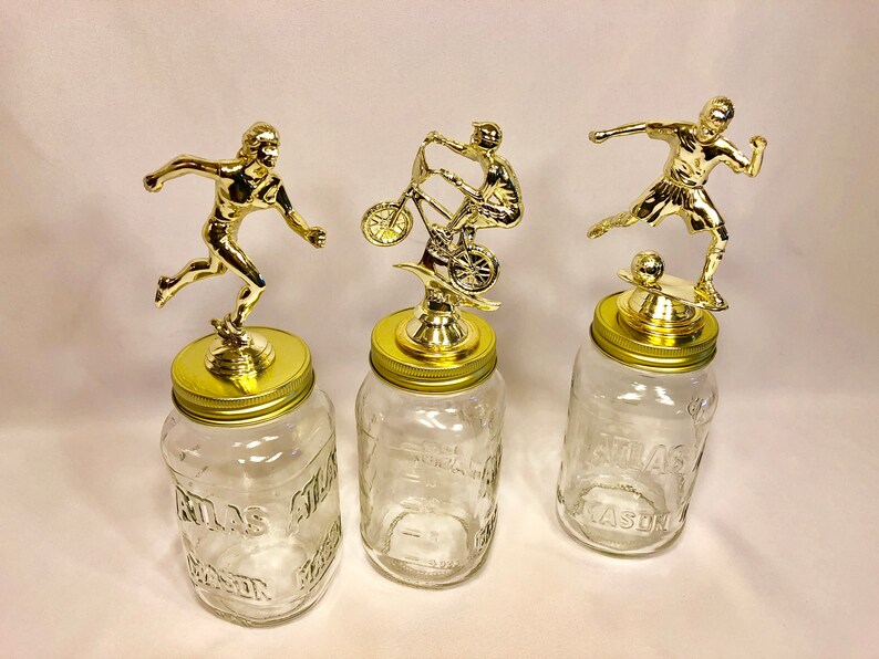 Trofeo de Oro toppers canister trio-Set de 3 - Etsy España