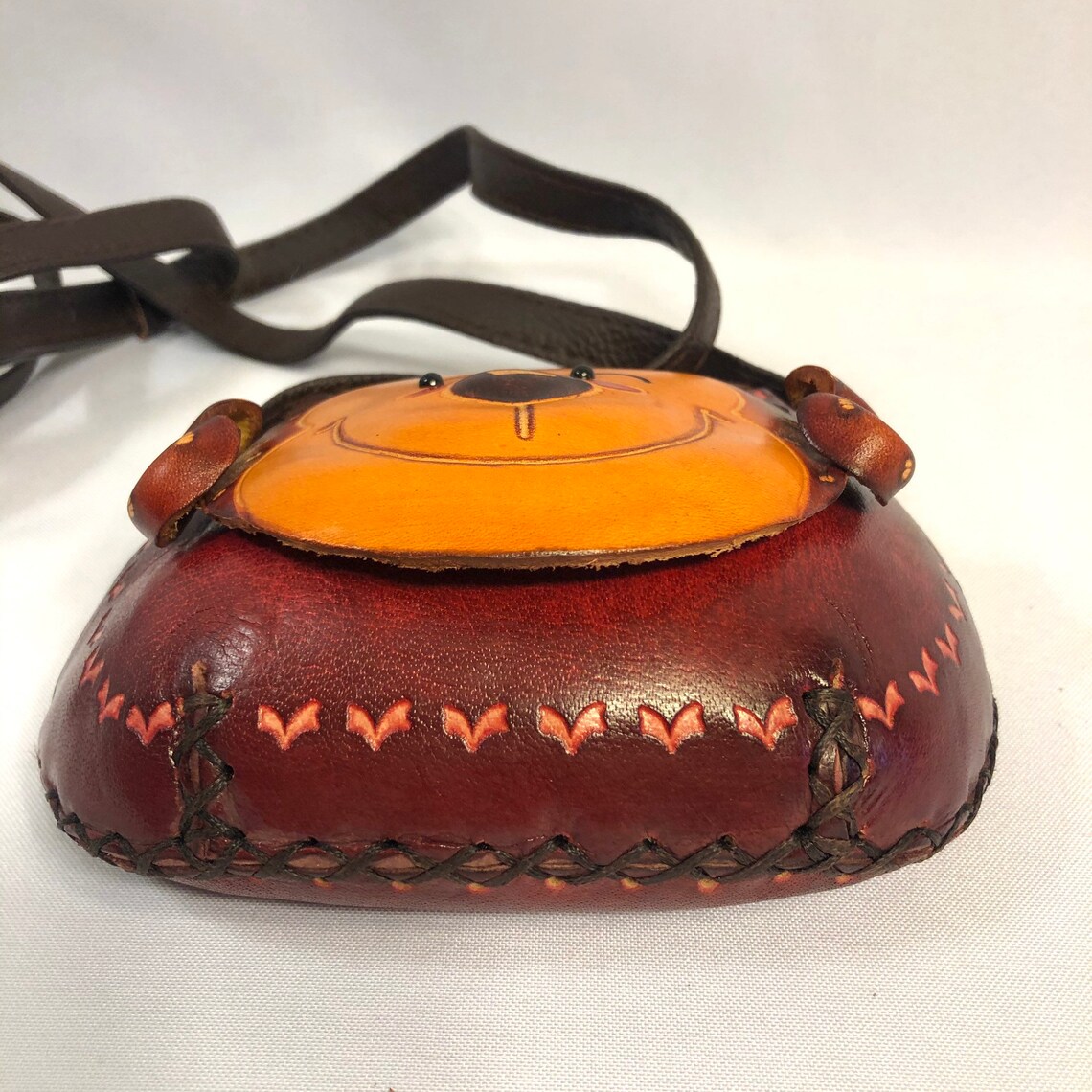 Leather Purse Monkey Design Handmade - Etsy