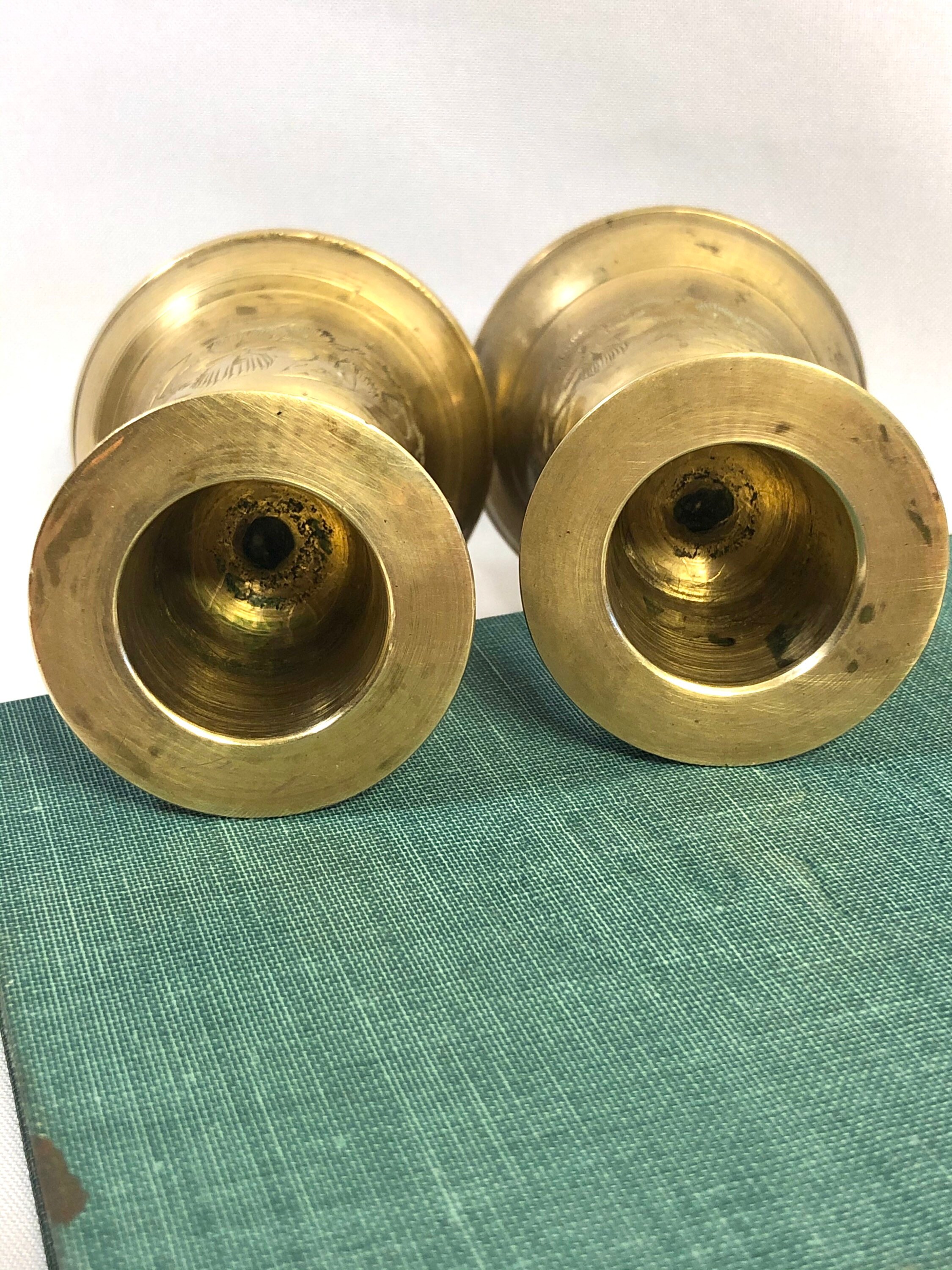 Brass Bell Ringer and Bell Candleholder Pair - Etsy