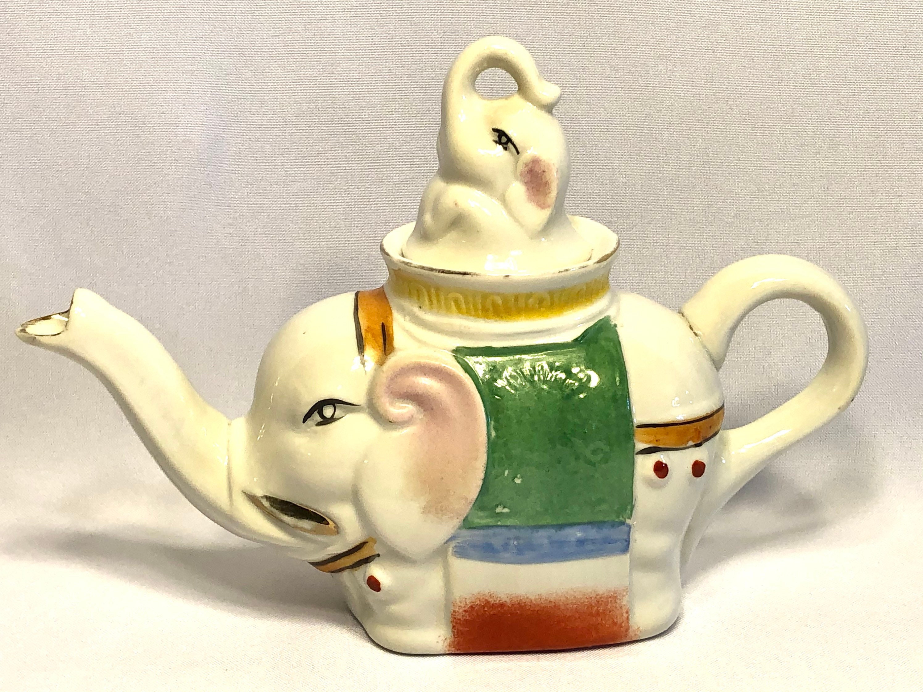 Elephant White Porcelain Teapot-boho Style - Etsy