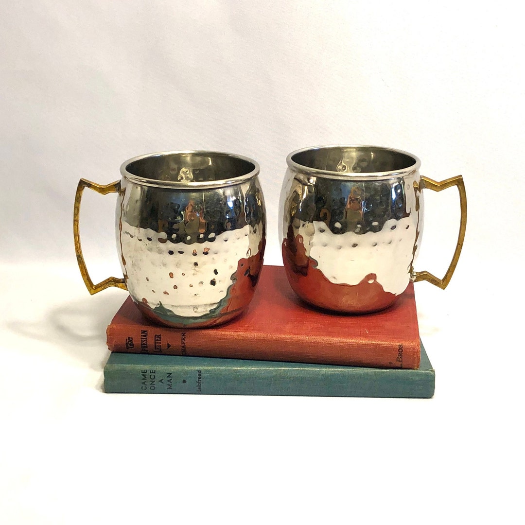 Moscow Mule Silver Pair of Mugs - Etsy