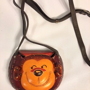 Leather Purse Monkey Design - Handmade - Etsy
