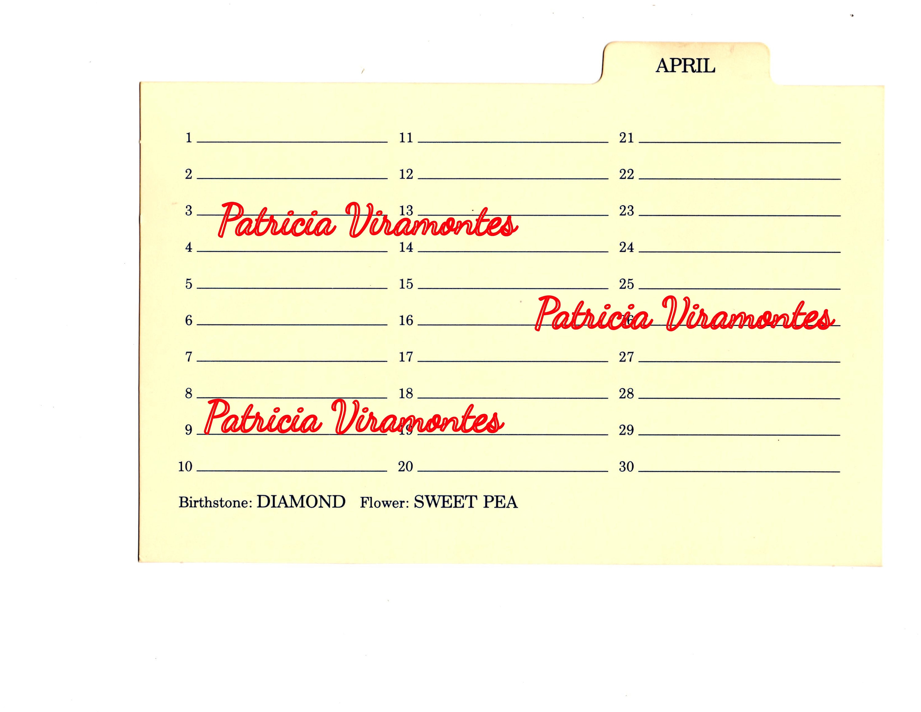 Monthly Large Index Cards Digital Kit - Etsy