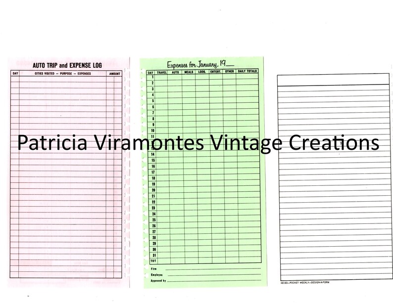 Day Timer Tracker Sheets Digital Kit | Etsy