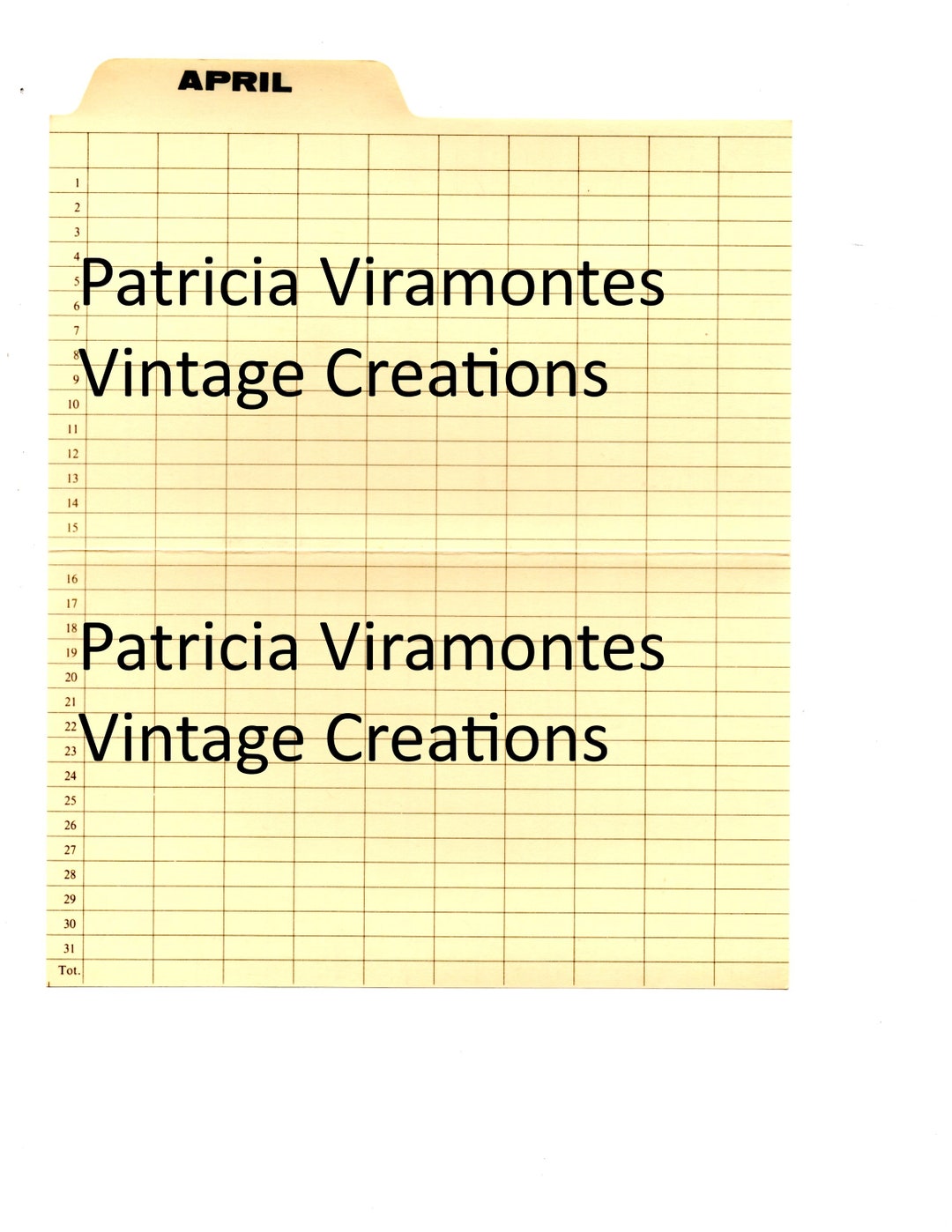 Monthly File Folder Digital Kit - Etsy