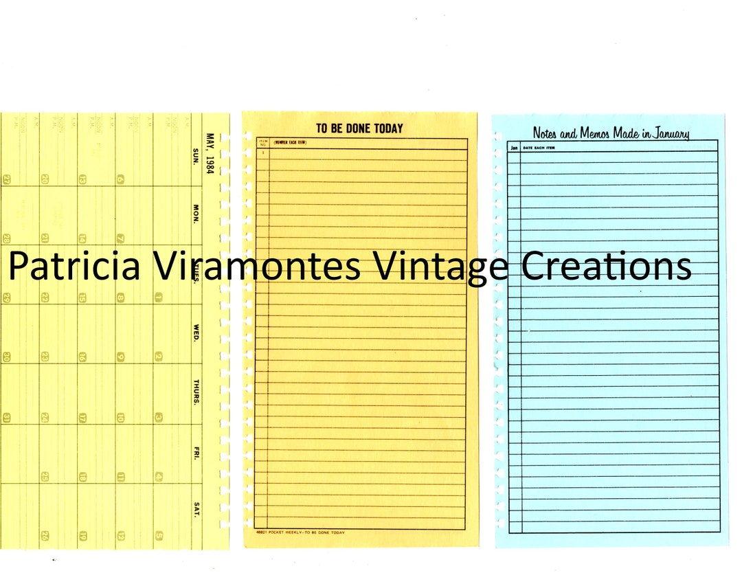 Day Timer Tracker Sheets Digital Kit - Etsy