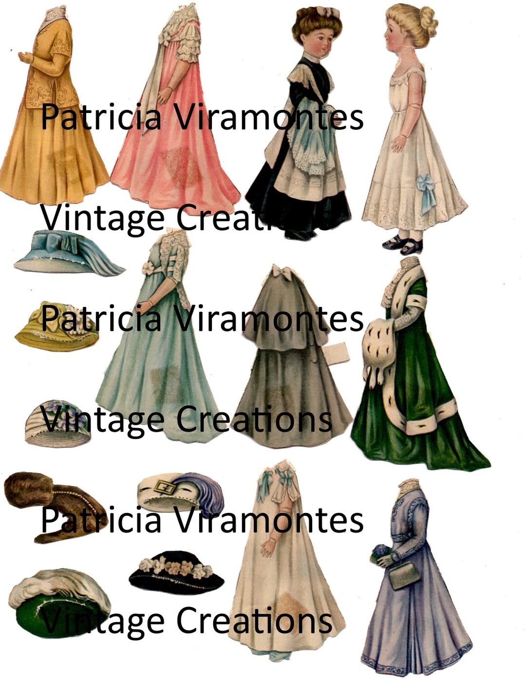 Paper Dolls Digital Kit - Etsy