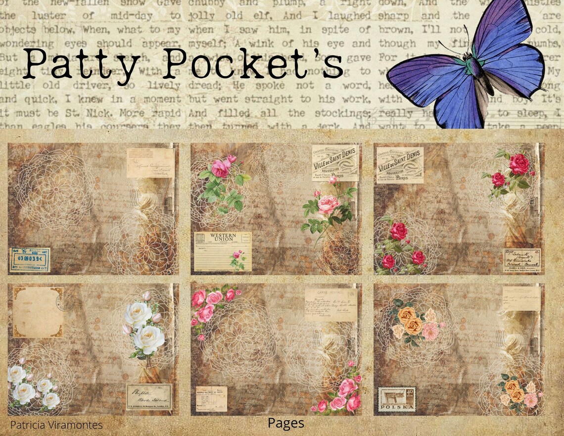 Beautiful Rose Journal Digital Kit - Etsy