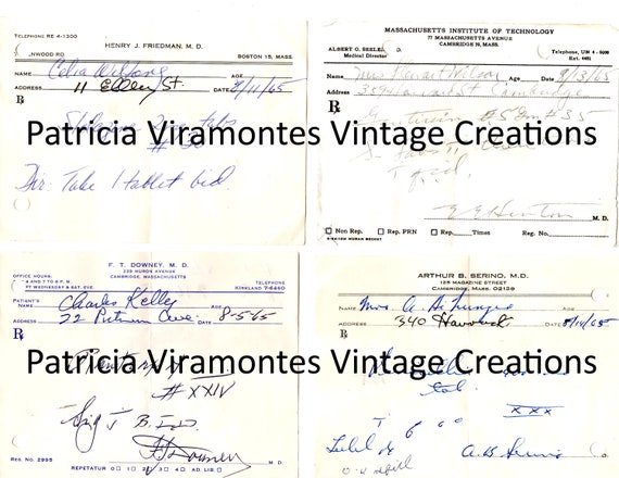 Vintage Doctor Prescriptions Digital Kit | Etsy