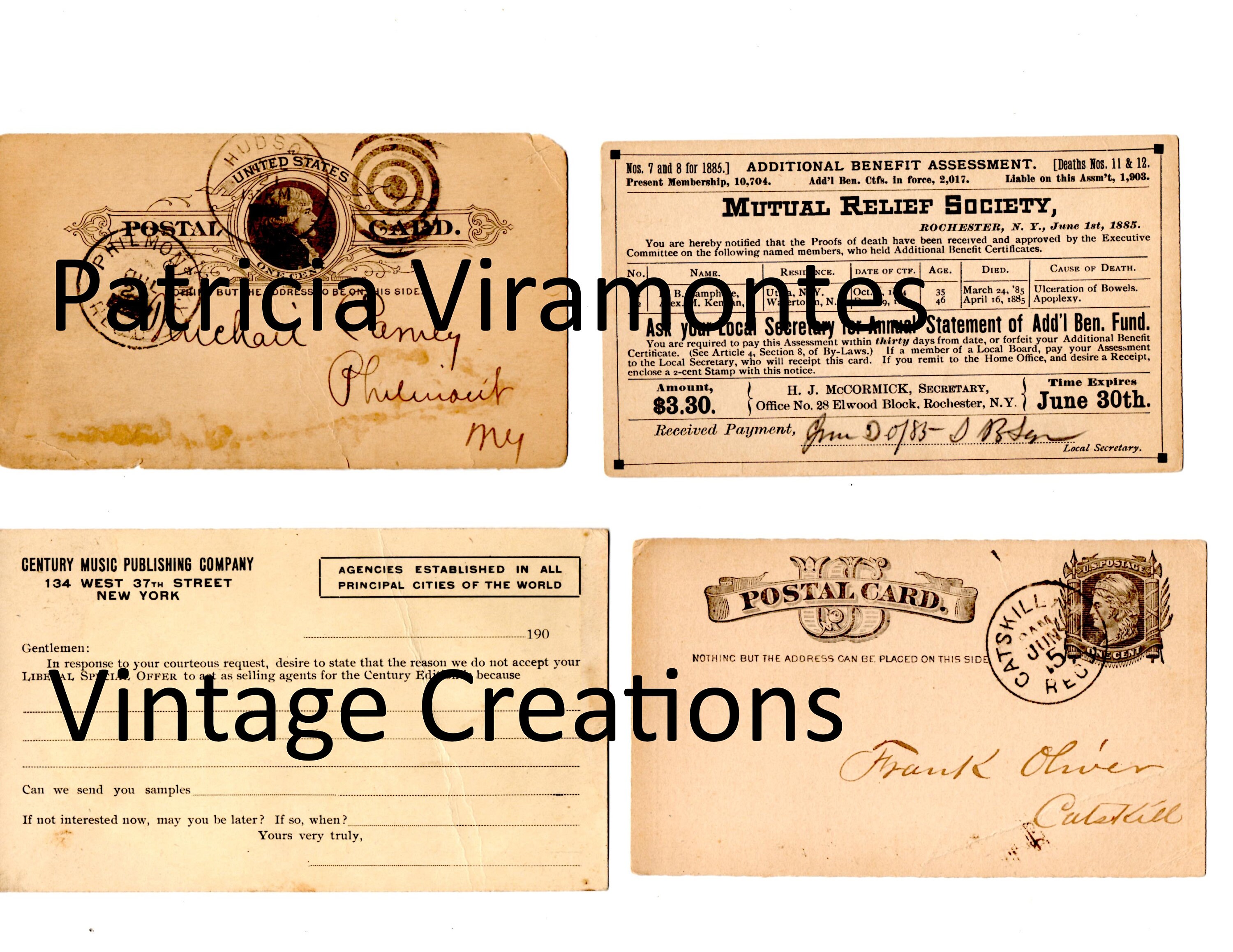 Ephemera Digital Kit 4 - Etsy