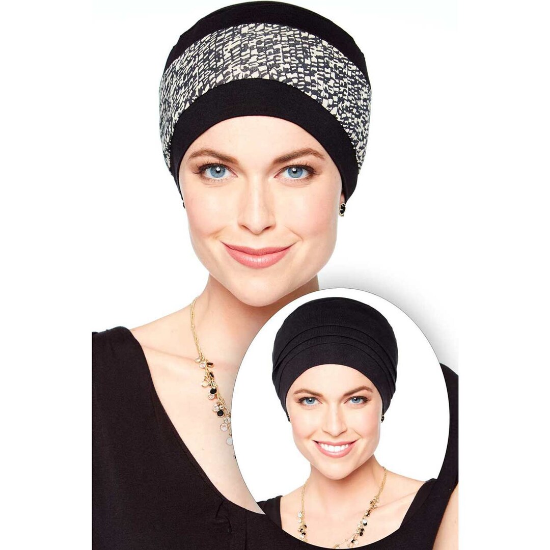 Cardani Reversible Hat | Bamboo Viscose Two in One Turban Cap - Etsy