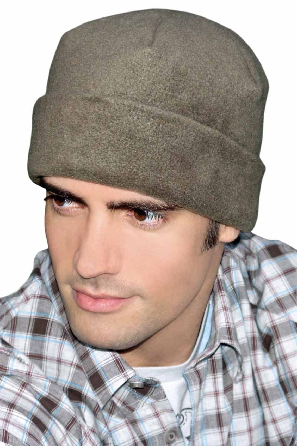 Fleece Cuffed Sleep Cap for Men: Warm Sleeping Hats - Etsy