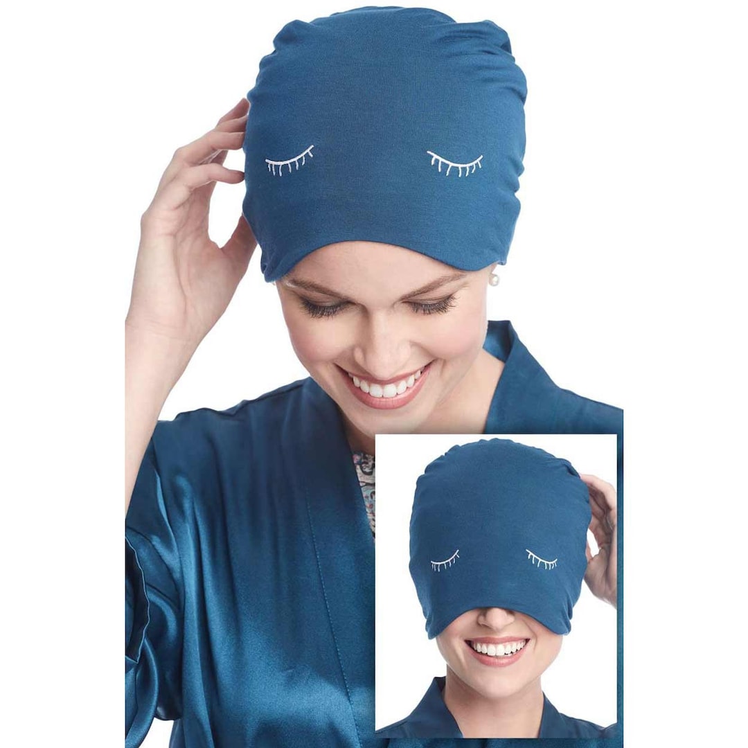 Eyelash Sleep Cap | Sleeping Hat & Travel Sleep Mask | Cardani Bamboo ...