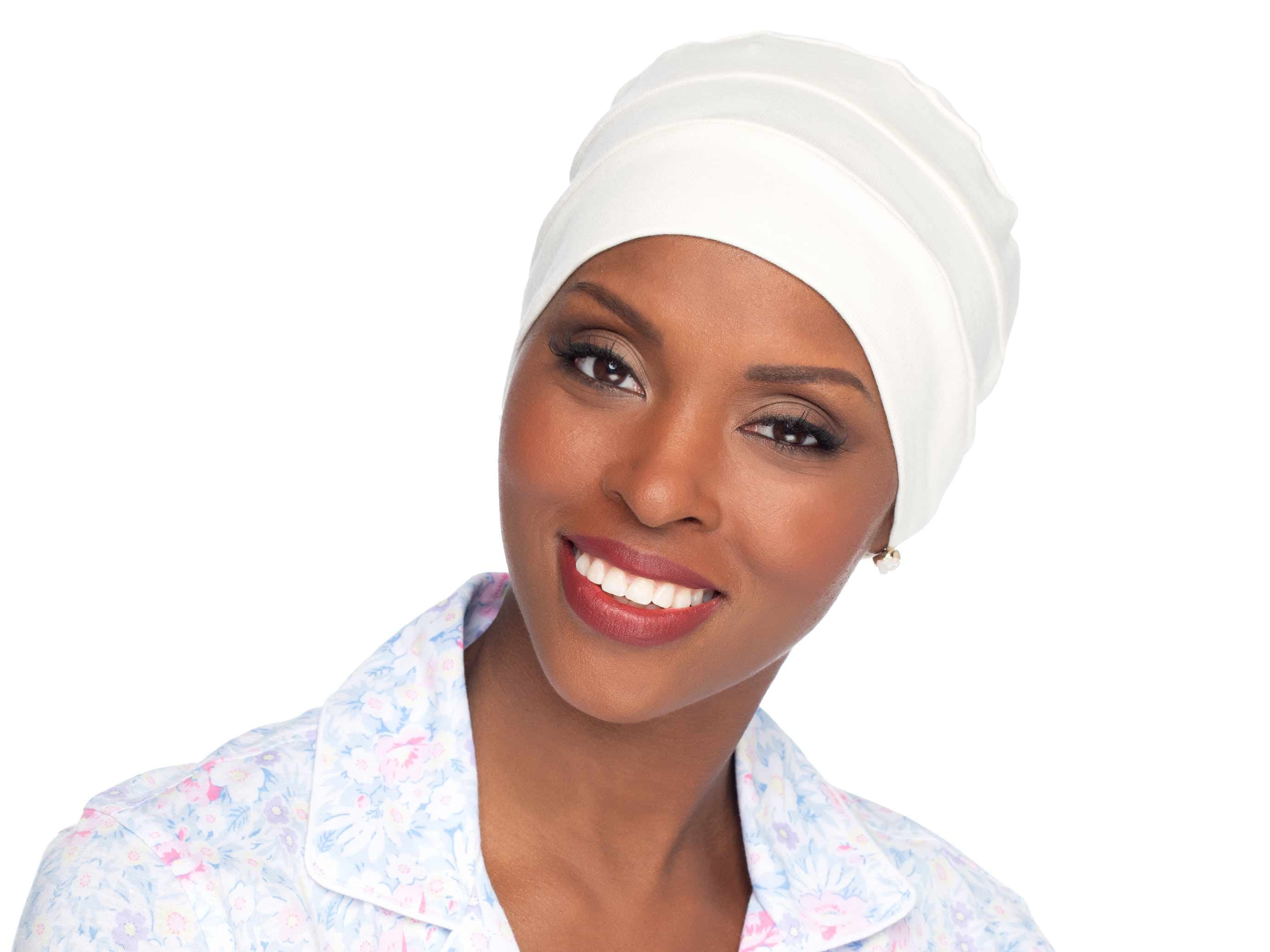 100% Cotton Three Seam Sleeping Cap for Women Sleep Caps for | Etsy