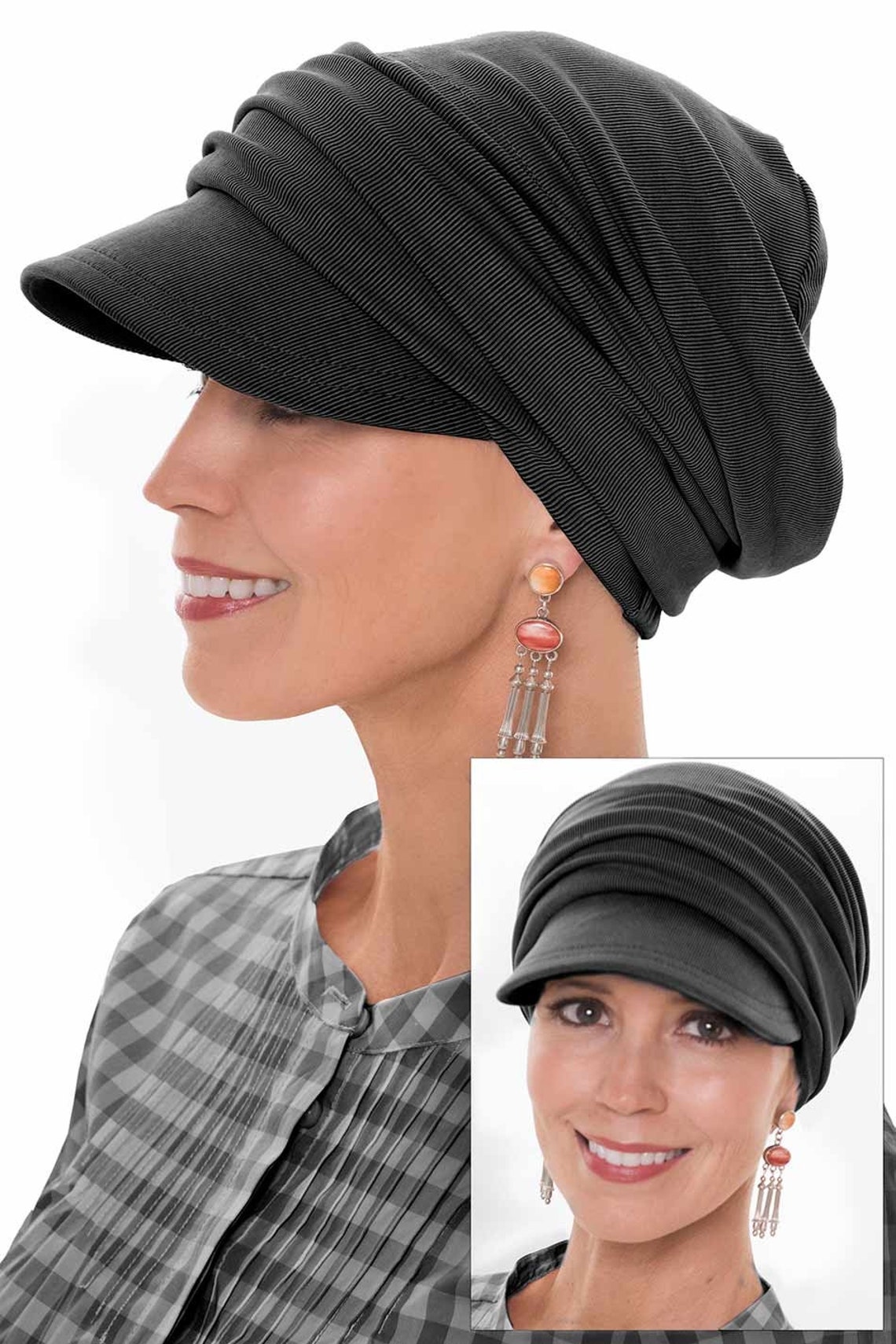 Cardani Buttery Soft Slouchy Newsboy Hat in Luxury Cupro | Etsy