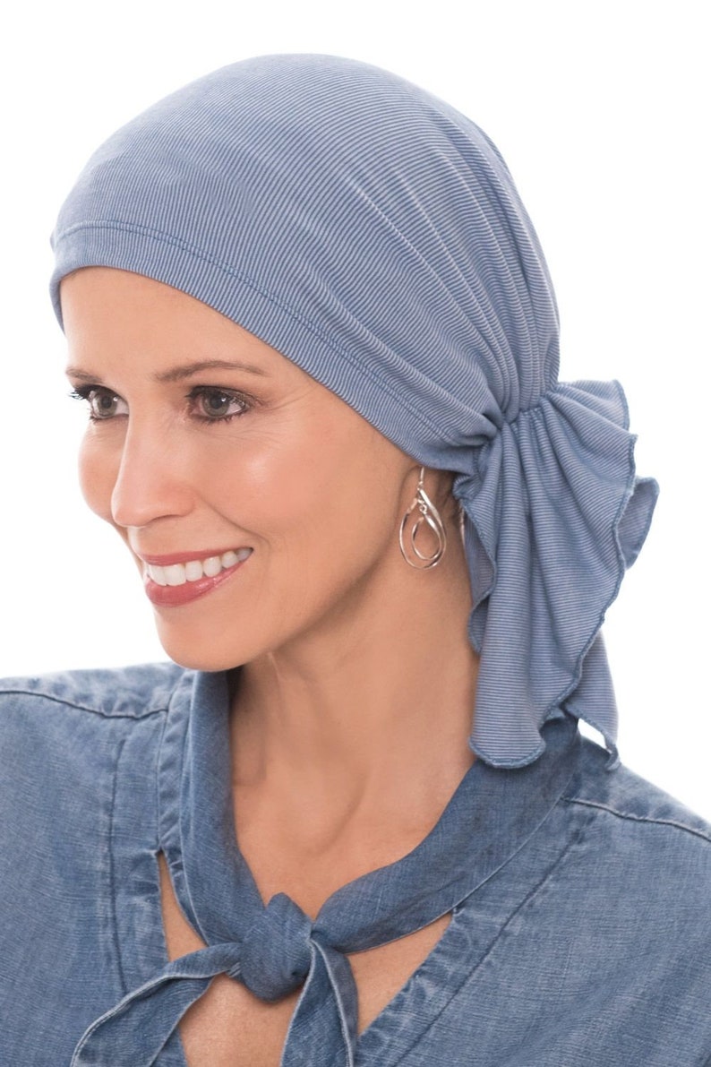 Deluxe Slip on Scarf in Luxury Cupro Fabric | Chemo Pre Tied Scarves - Etsy