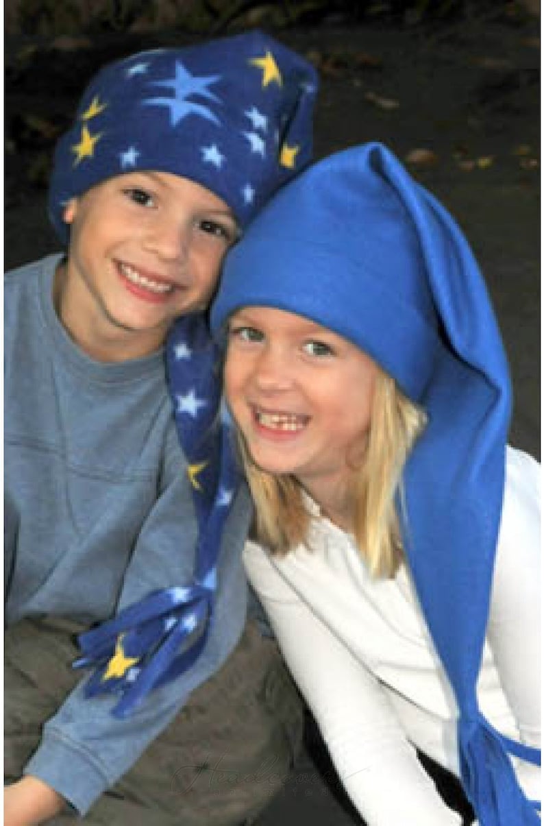Elf Santa Sleep Cap Night Cap for Kids - Stocking Cap for Boys & Girls ...