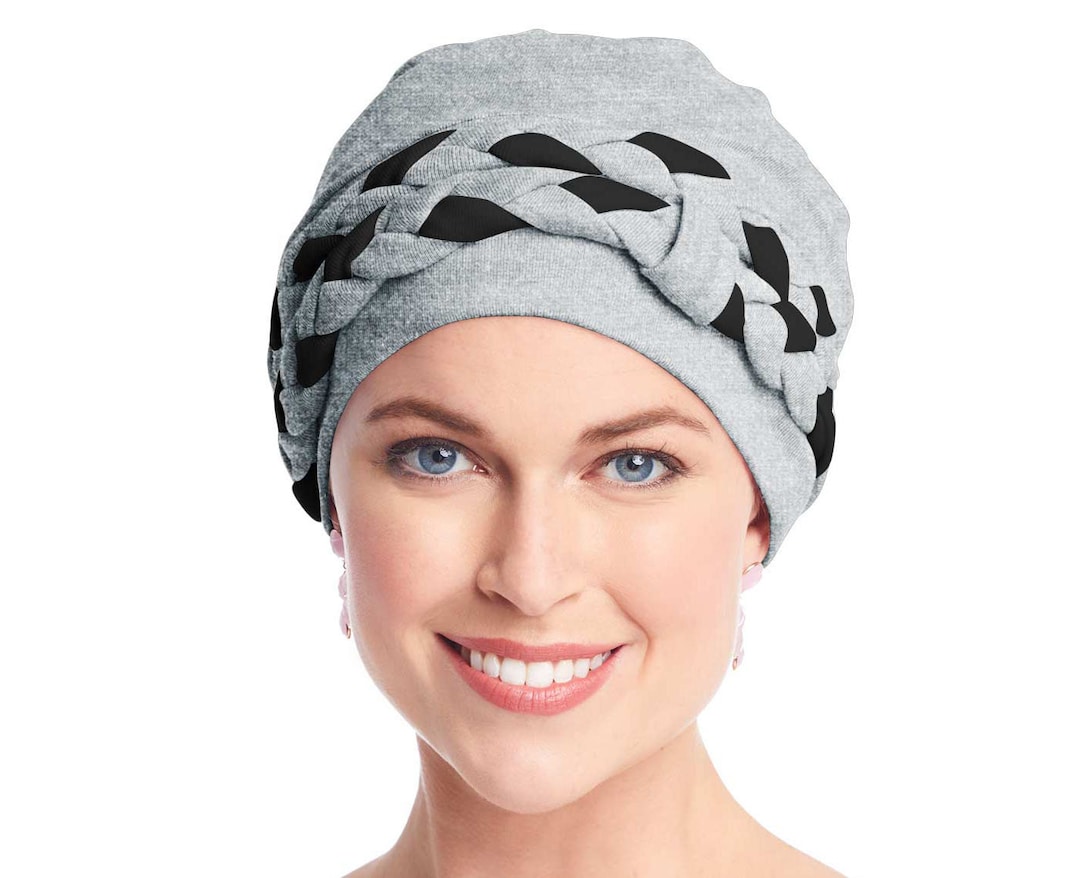 Double Braid Turban in 100% Cotton | Chemo Hats | Cancer Head Cover ...