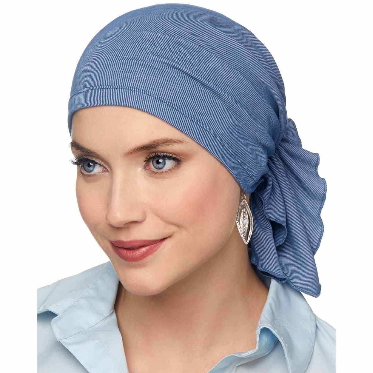 Deluxe Slip on Scarf in Luxury Cupro Fabric | Chemo Pre Tied Scarves - Etsy